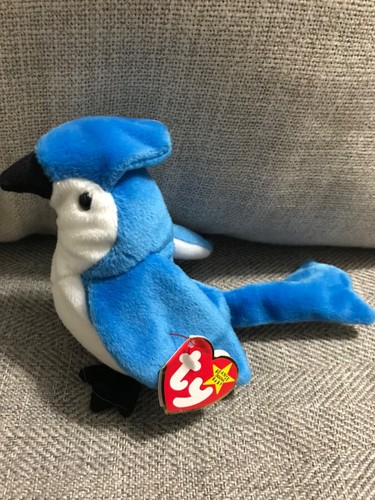 Rare Collector quality Ty Beanie Babies Rocket The Blue Jay Plush Toy ...