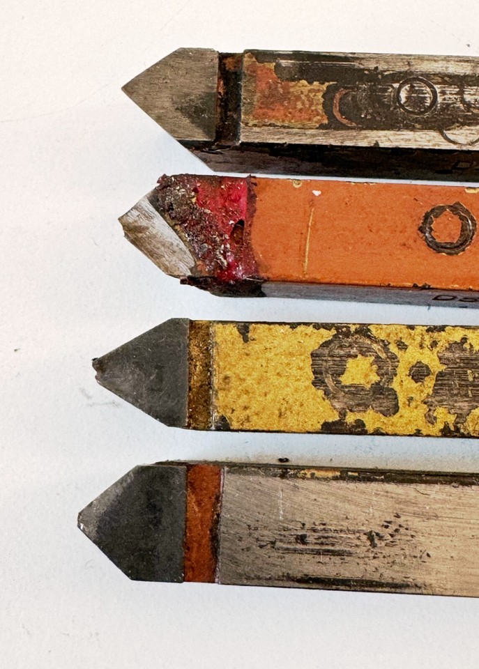 (4) D8 E8 C5 Carbide Tipped 1/2" X 1/2" X 4" HSS Lathe Tool Bit Cutting ...