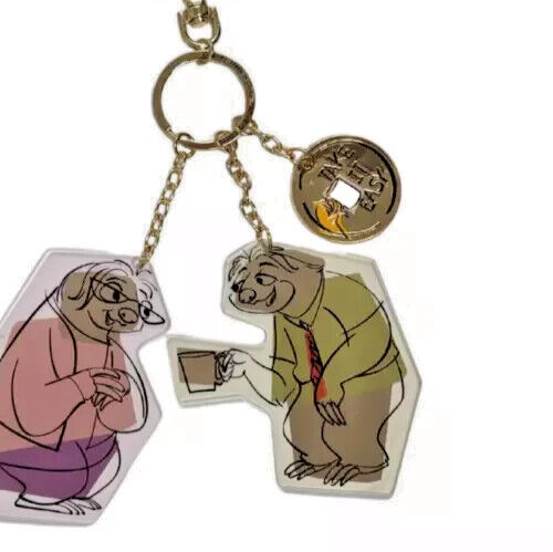 NEW Disney Parks Zootopia Acrylic & Metal Key chain Bag Charm Priscilla ...