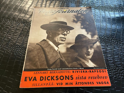 #14 1938 VECKO JOURNALEN Swedish magazine | eBay