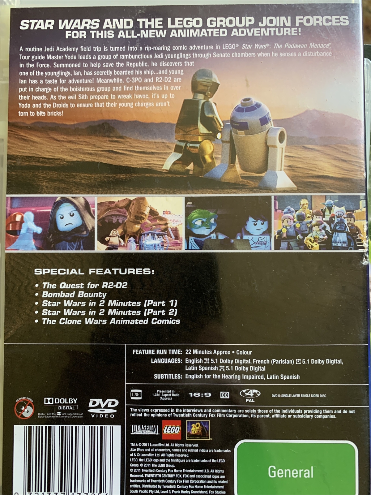 Kids DVD: Lego Star Wars - The Padawan Menace. Lego Group Joins The ...