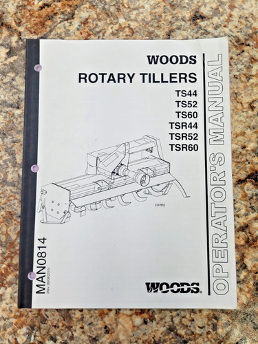 Woods Rotary Tiller Manual, For TS44, TS52, TS60, TSR44, TSR52, TSR60 | eBay