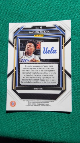 2023-24 Panini Prizm Draft Picks Card #6 Jaylen Clark RC Rookie UCLA | eBay