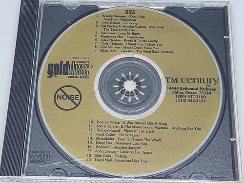 TM Century Gold Disc 225 CD Promo Rare John Denver Elton John Bee Gees ...