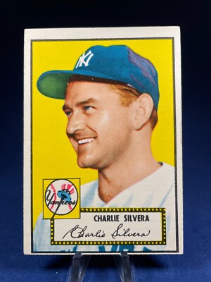 1952 Topps Baseball Card Charlie Silvera #168 New York Yankees | eBay