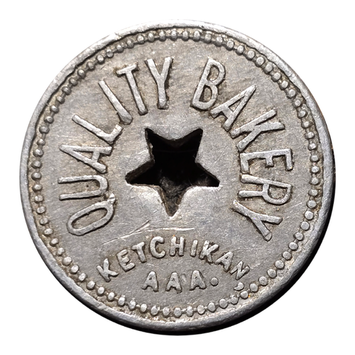 Ketchikan, Alaska Territory Bread Token QUALITY BAKERY AAA. Good For ...