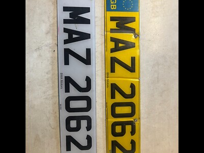 NICKNAME NUMBER PLATE (MAZ) GOOD CONDITION *READ DESCRIPITON* | eBay UK