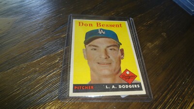1958 TOPPS # 401 DON BESSENT BASEBALL CARD | eBay
