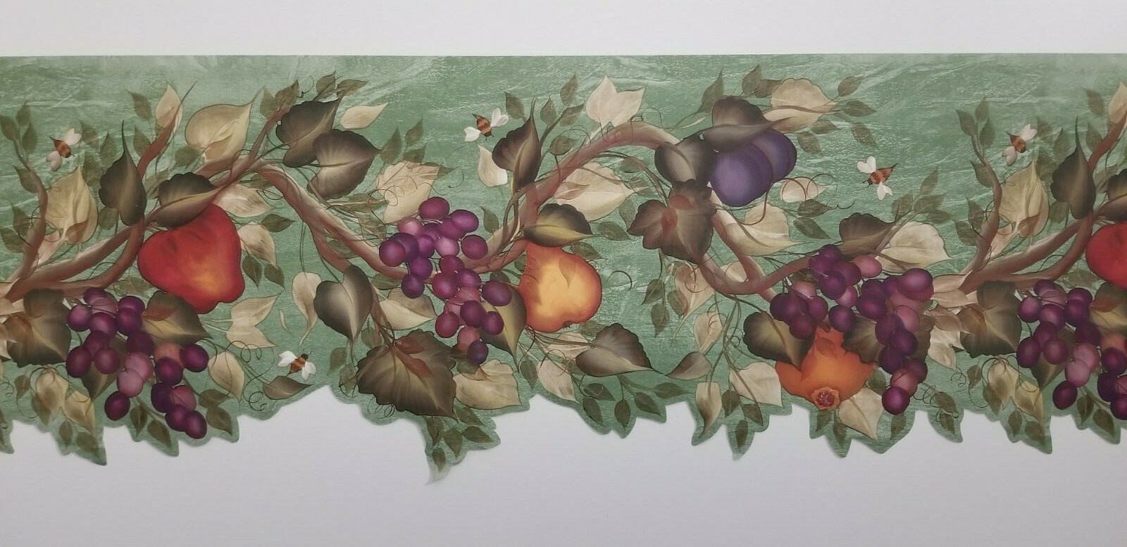 Fruit Green Tree Wallpaper Border by Brewster Wallcovering | eBay