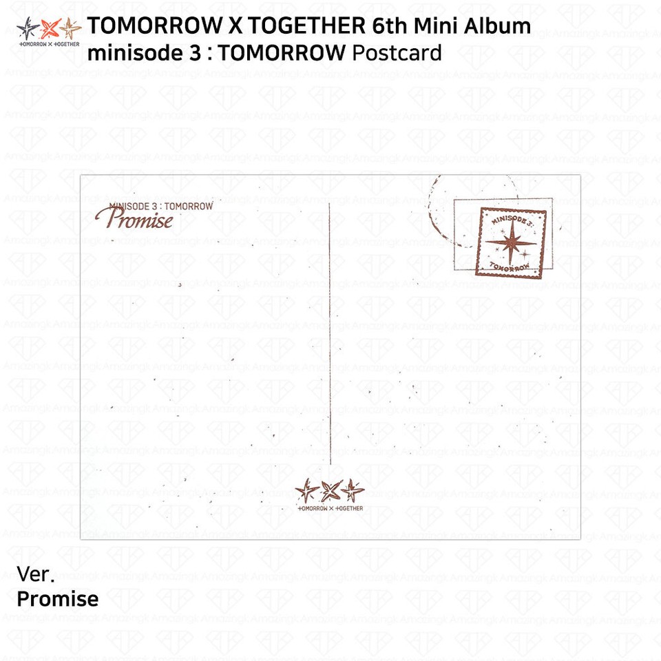 TXT Tomorrow X Together minisode 3: TOMORROW Photocard Postcard Poster ...