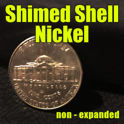 STEEL Shim Shell US Nickel Coin for Magic Tricks Use with Bat, Raven or ...