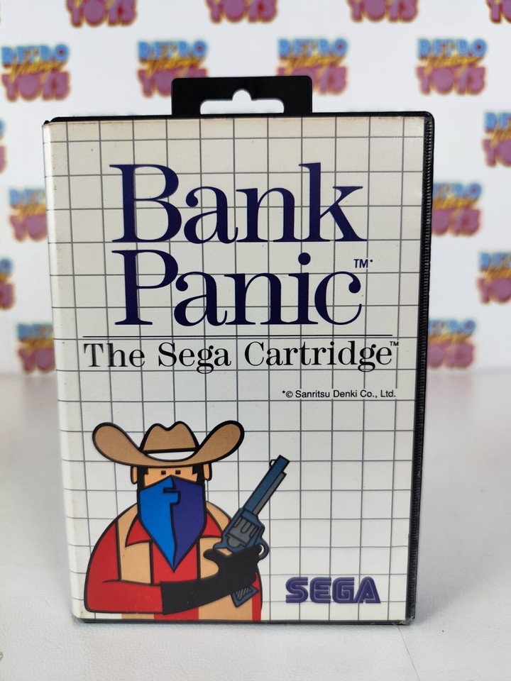 Master System Bank Panic The Sega Cartridge 1987 New in Box Sanritsu ...