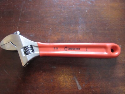 CRESCENT TOOLS 8” ADJUSTABLE WRENCH - MADE IN USA - 8 INCH TOOL RED ...