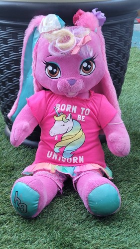 Build A Bear Risa Honey Girl HG Pink Born to Be A Unicorn Bunny Rabbit ...