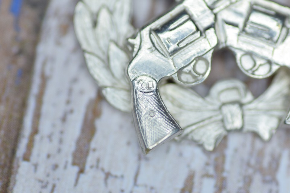 Pristine Original c1900 USMC Colt 45 Pistol Expert Shooting Badge ...