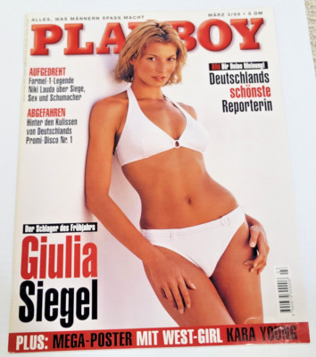 PLAYBOY GERMANY 1999 MARCH GIULIA SIEGEL GERMAN VERY GOOD BAGGED | eBay