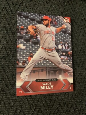 2021 Kahns Baseball Trading Card Cincinnati Reds Team Issued Wade Miley ...