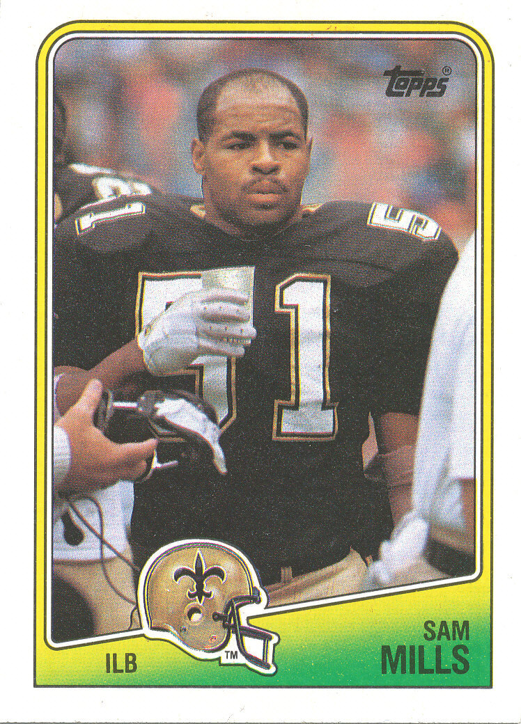 TOPPS Sam Mills RC SAINTS PANTHERS Montclair State RED-HAWKS HOF | eBay