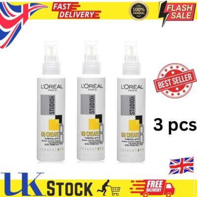 3 x L'Oreal Studio Line Go Create Sculpting Spritz 150ml | eBay UK
