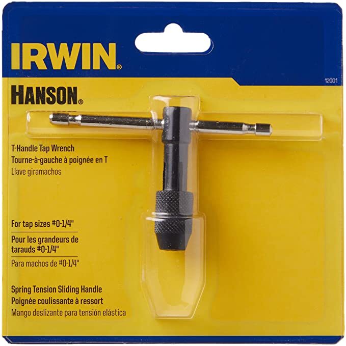 IRWIN HANSON 12001 T-HANDLE 1/4" CAPACITY TAP WRENCH | eBay