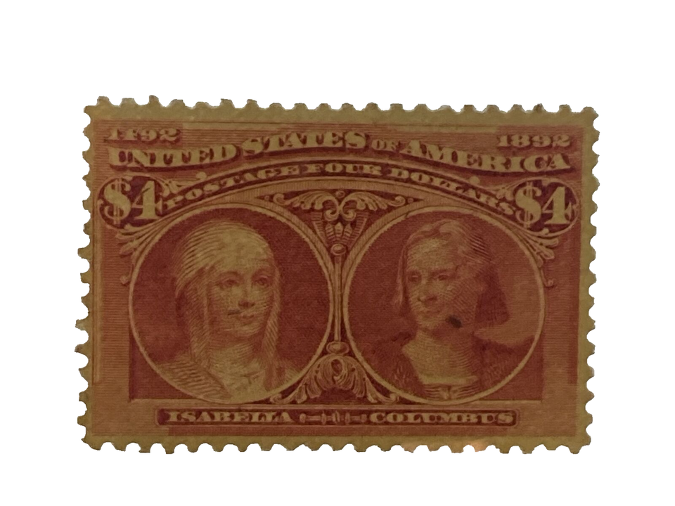 US SCOTT #244 MINT/NEAR MINT 1893 $4 1893 COMMEMORATIVE STAMP - MYSTIC ...