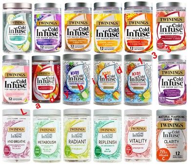 Twinings Cold Infuse for Water Bottles 10 Flavours to Choose From | eBay