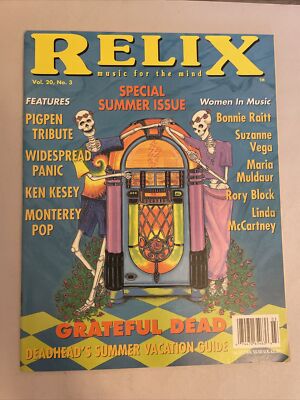 1993 JUNE RELIX MAGAZINE - GREATFUL DEAD Vol 20 No 3 | eBay