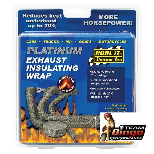 COOL IT Thermo Tec Exhaust Wrap Heat Insulating Tape Titanium Header ...