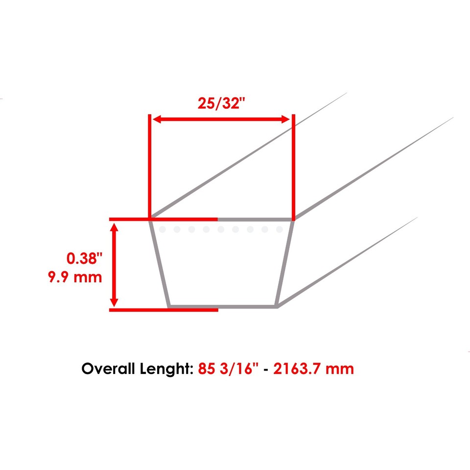 Drive Belt fits John Deere 325 335 345 355D serial numbers above 070000 ...