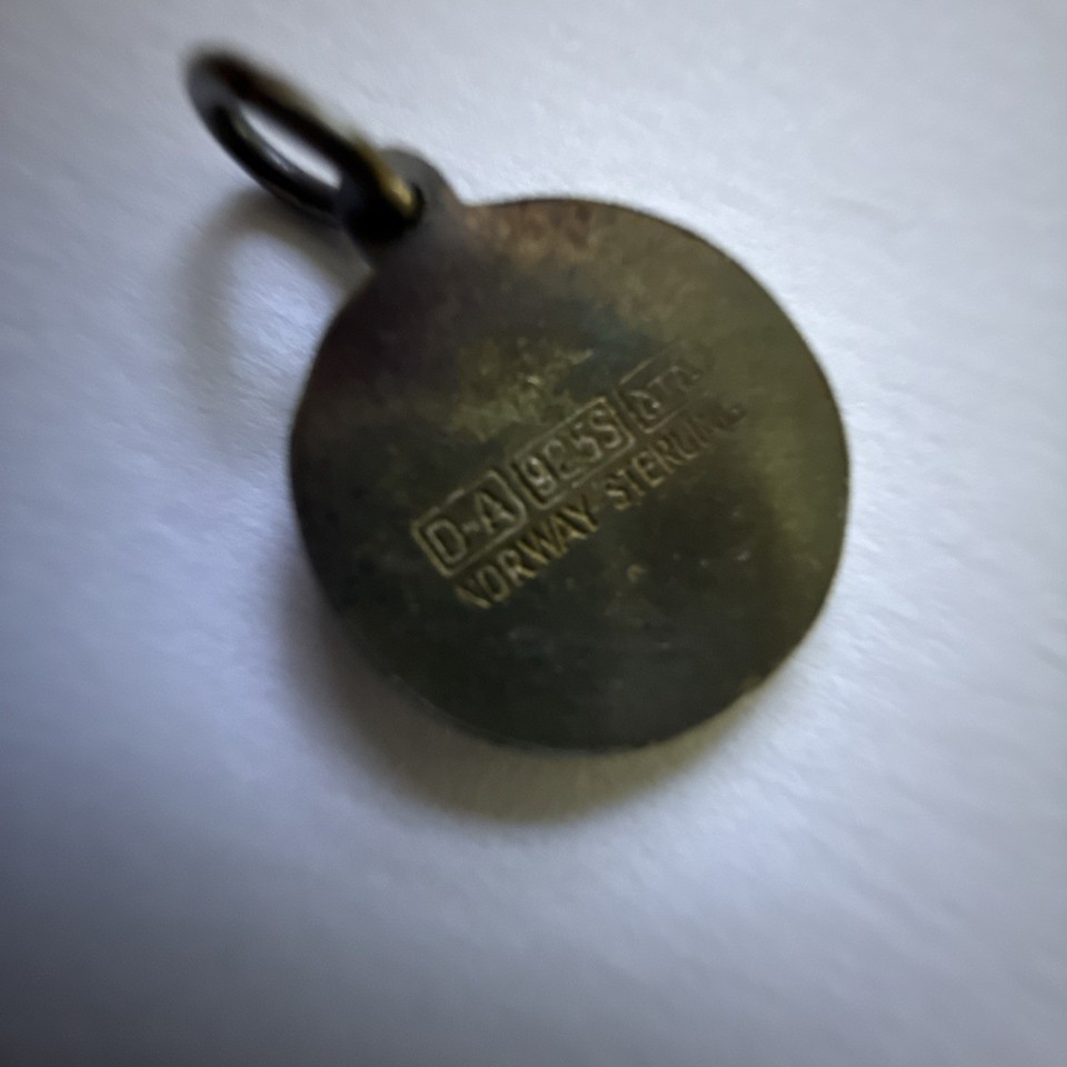 Vtg Sterling Silver David Andersen Scorpio Necklace Guilloche Enamel ...