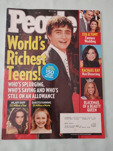 People Magazine 7/23/07 "World's Richest Teens" Hilary Duff, Rachel Ray ...