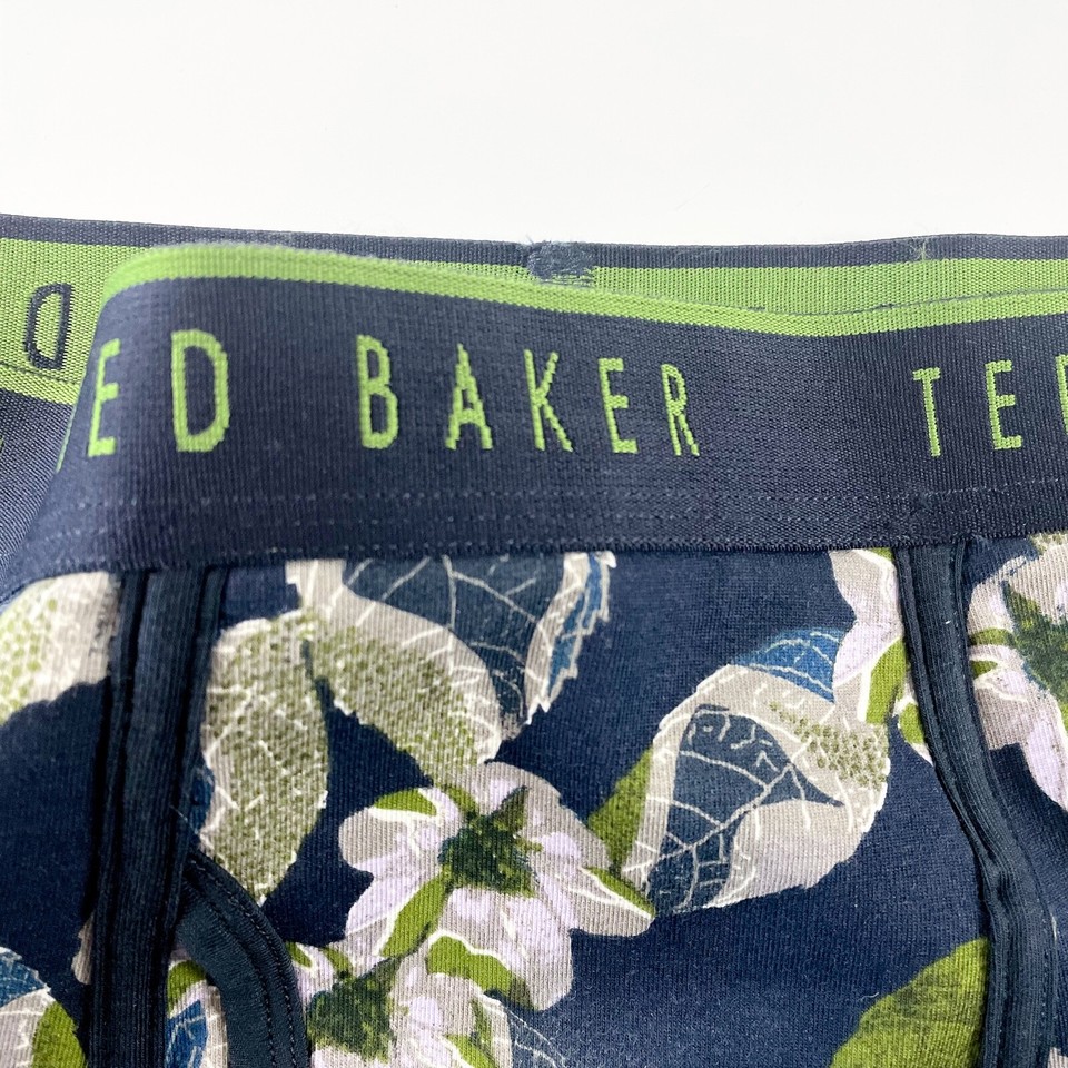 Ted Baker Men's Boxer Briefs 2-Pack Print Cotton Stretch Keyhole Fly ...
