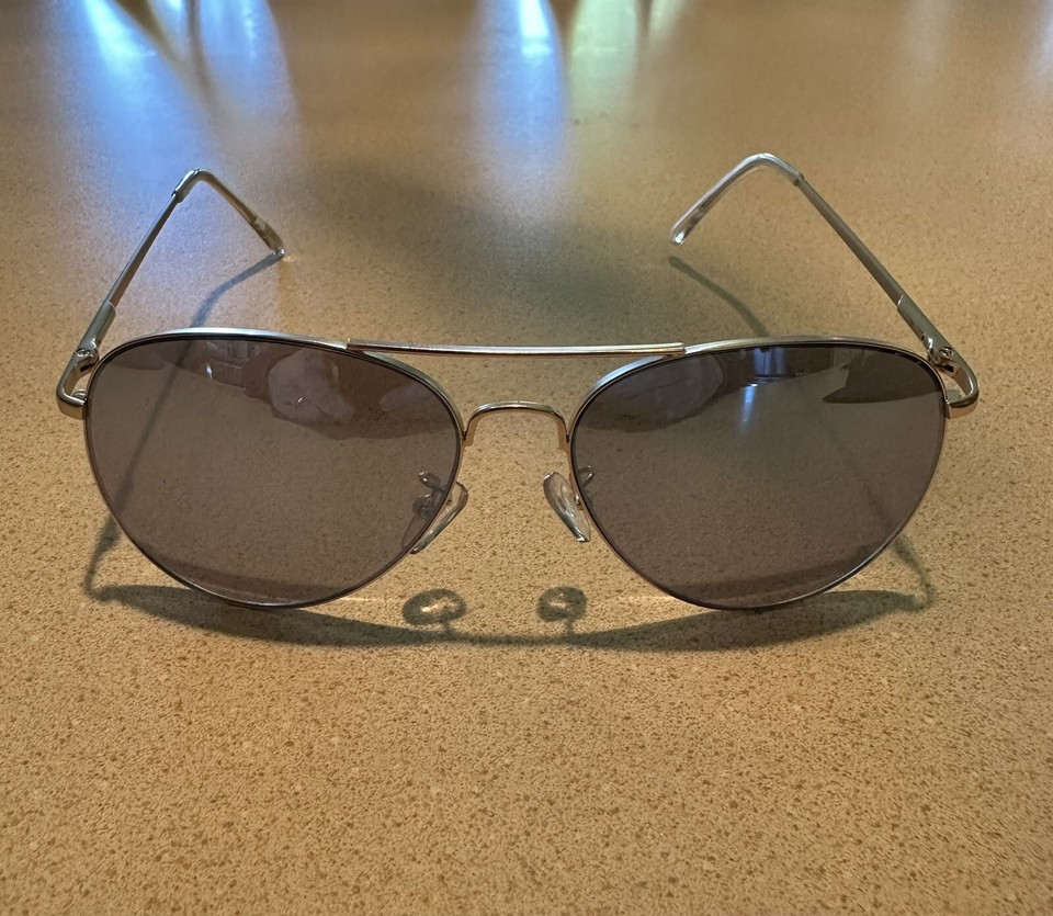 J Crew Wire-Frame Aviator Sunglasses Gold with Cloth Case | eBay