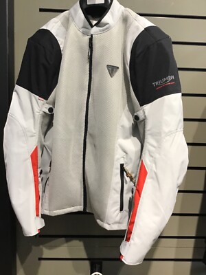 Triumph Motorcycle Men's Cranbourne Mesh Jacket Gray | eBay