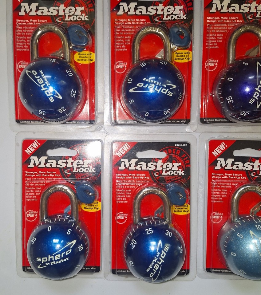 Vintage 2004 Master Lock Sphero By Master 2076DAST Smooth Spin ...