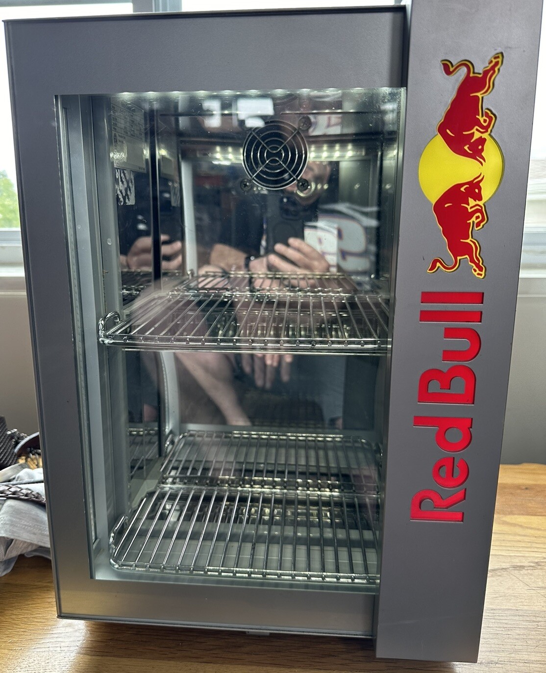 Red Bull Mini Fridge Baby Cooler Counter Unit *FOR PARTS OR REPAIR Does ...