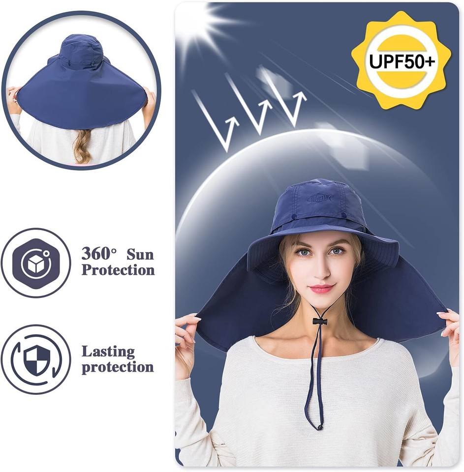 Palmyth Head Net Hat, Sun Hat Safari Large, Navy | eBay