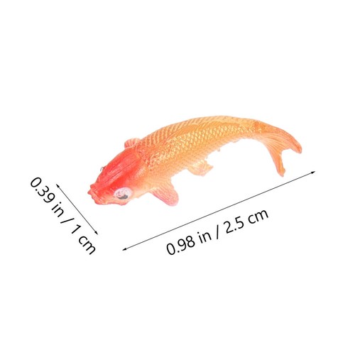 10pcs Aquarium Fake Fish Models Miniature Animal Figurines Fake Carp ...