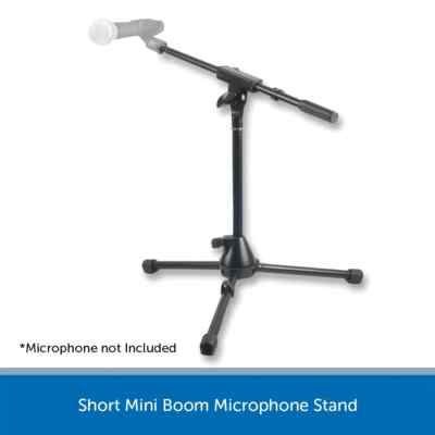 Short Small Mini Boom Microphone Mic Stand for Kick Drum, Snare or ...