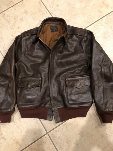 WWII A2 DuBow Flight Jacket Repro By Platon Horsehide Size 48 Excell ...