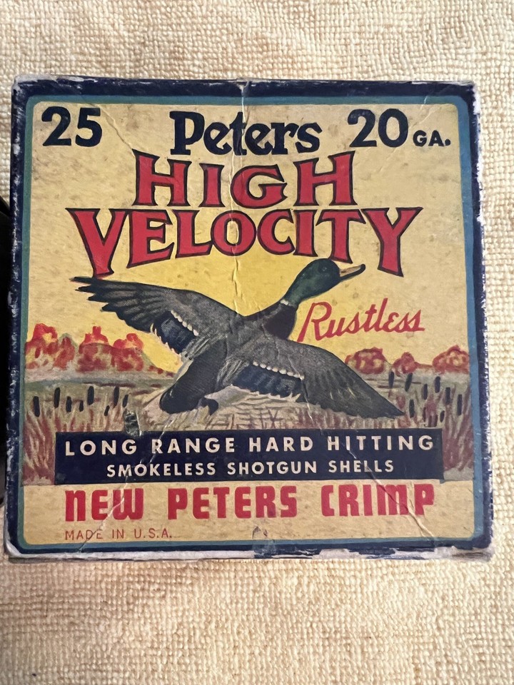 vintage peters shotgun shell boxes- 410& 20ga | eBay