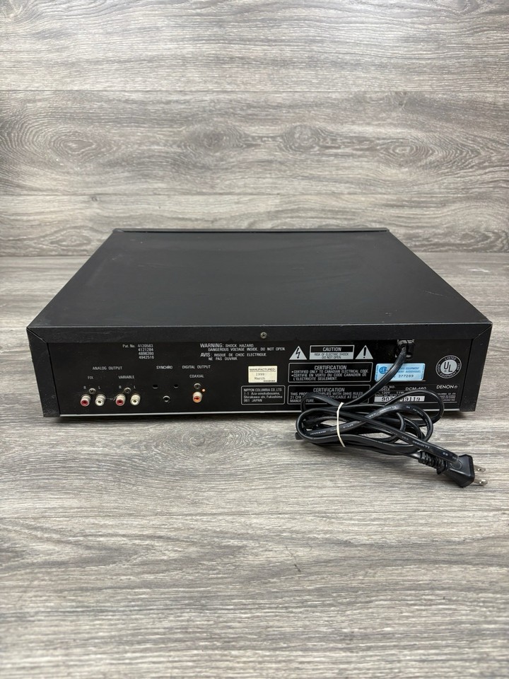Denon DCM-460 Hi-Fi 5-Disc Automatic CD Changer Player No Remote Tested ...