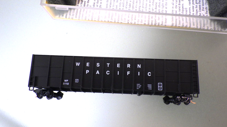 N-Deluxe Inovations 100T Wood Chip Car w/ Load WESTERN PACIFIC *Box ...