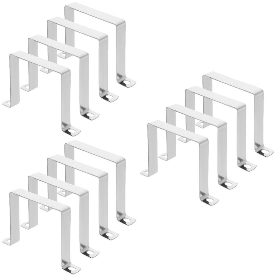 4 Pcs Pipe Clamps for Tubular Frames Bracket Brackets Mounting Support ...