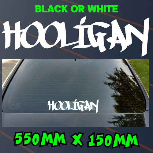 Hooligan Sticker Car Decal Window JDM Hoon Drift Race Drag Turbo 4x4 ...