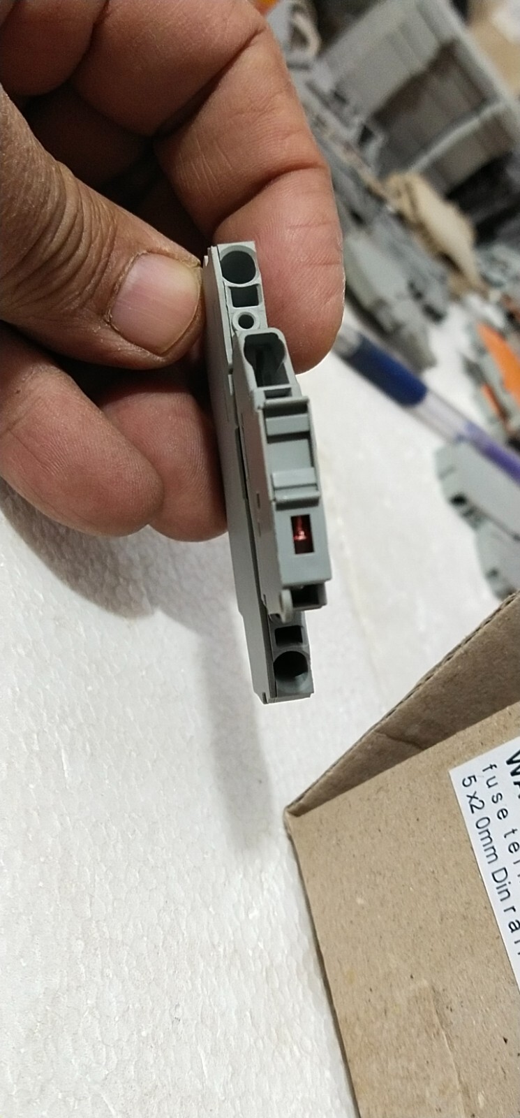 Wago 2002-1611 LED Fuse Disconnect Terminal Block 2Conductor 5X20MM ...