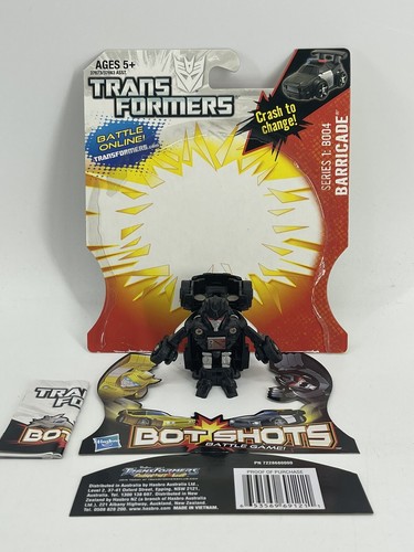 Transformers Bot Shots Barricade 2011 With Card Back Fast Free Shipping ...