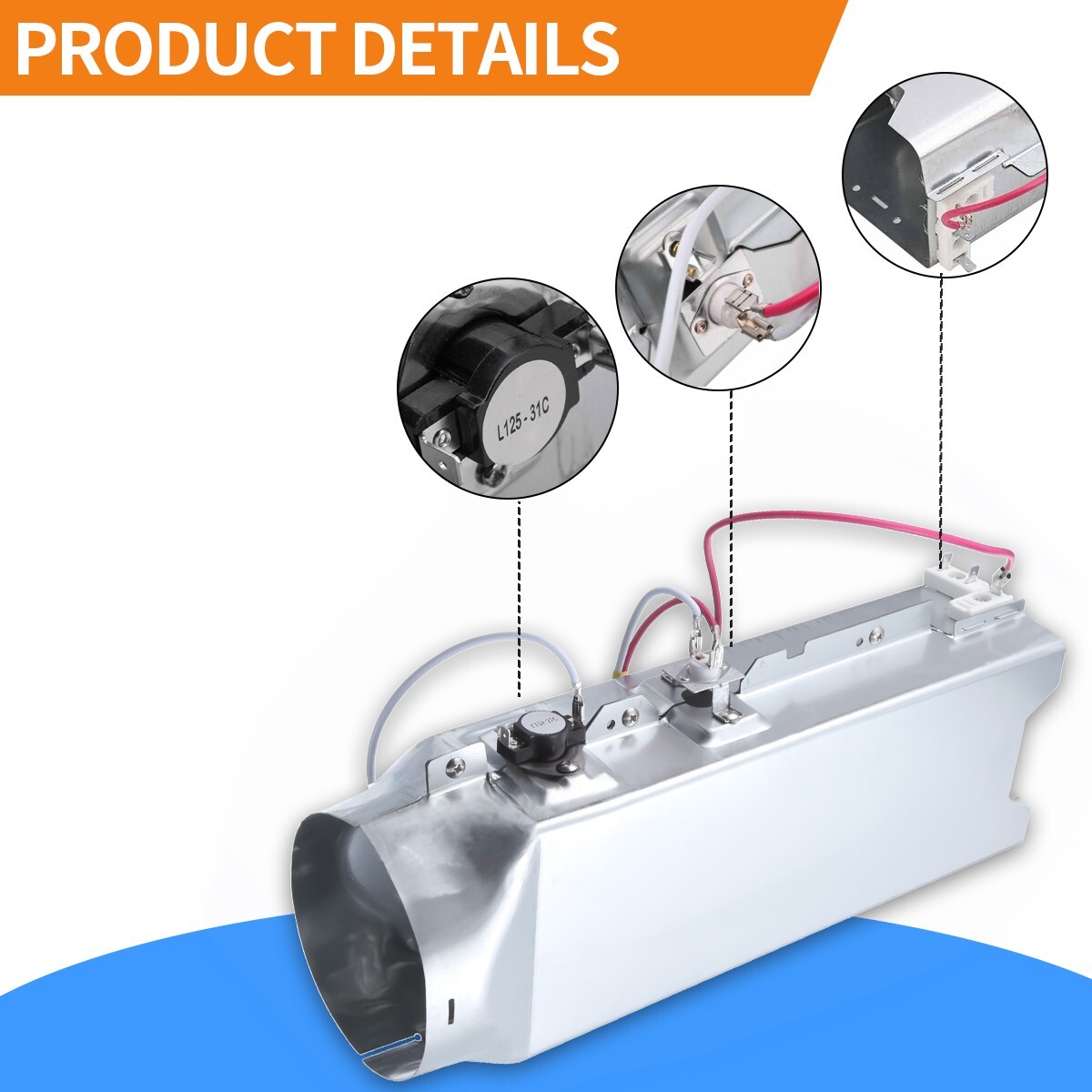 5301EL1001J 5301EL1001A For LG Dryer Heating Element Assembly ...