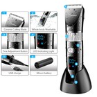 HATTEKER Professional Hair Clipper Cordless Mens Hair Trimmer Beard ...
