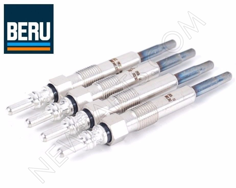 Set of 4 Glow Plugs Kit For VW Beetle Golf Jetta Passat TDI OEM BERU ...